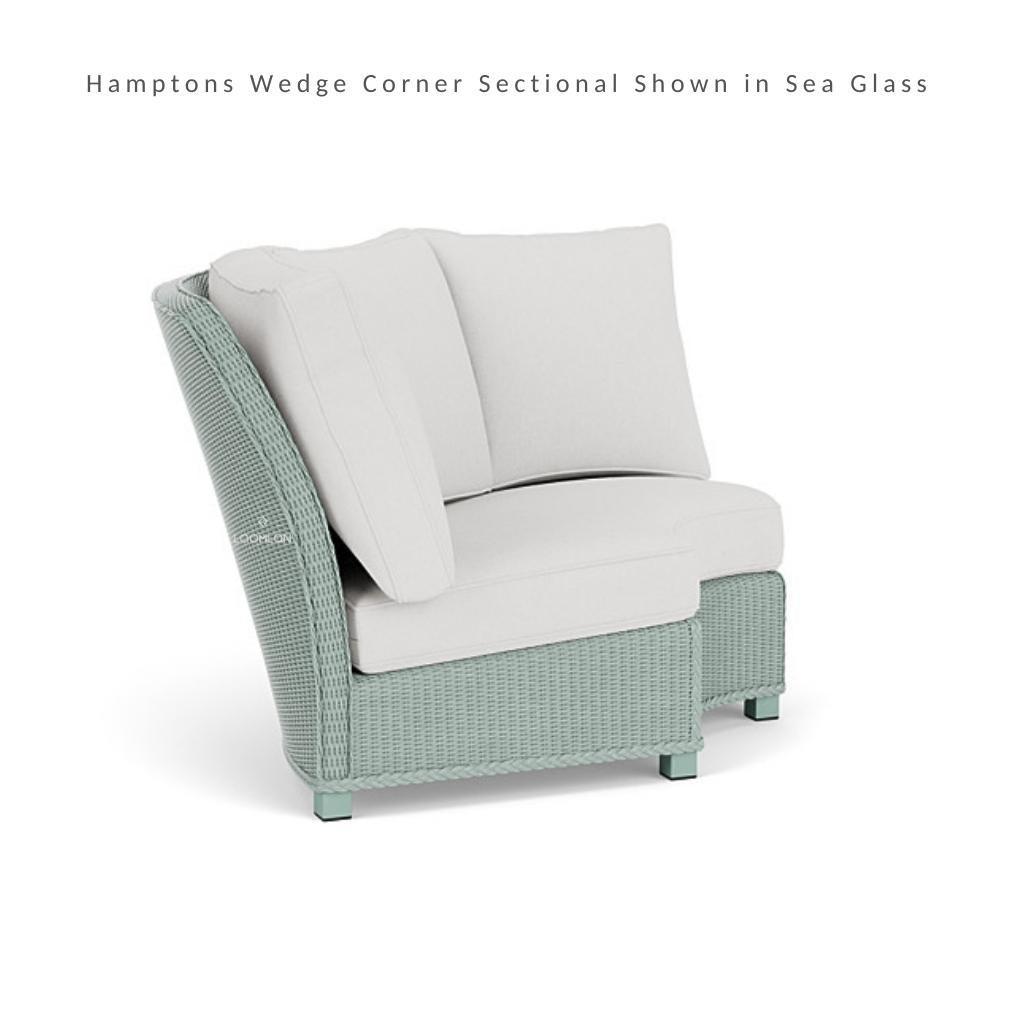 Hamptons Outdoor Wicker Sectional Sofa & Lounge Chair – Uptown Sebastian